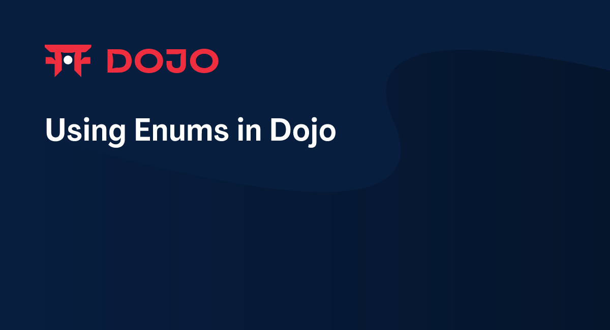 Using Enums in Dojo – Dojo Documentation